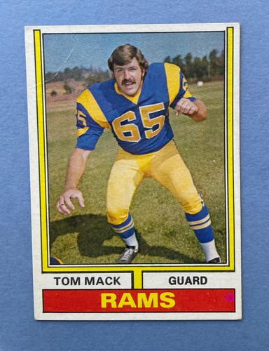 1974 Topps Football Tom Mack #126 Los Angeles Rams | eBay