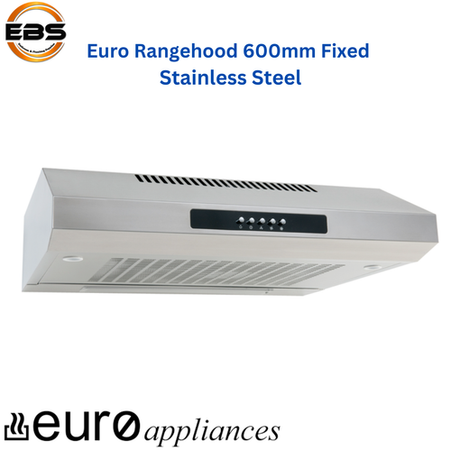 Euro Rangehood 600mm Fixed Stainless Steel EAF600SS | eBay