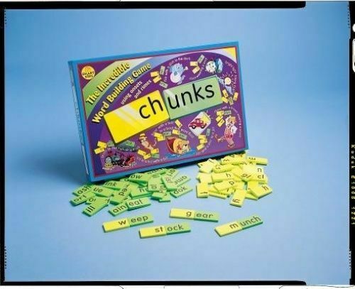 Didax Chunks The Incredible Word Building Game Set 144 Green and Yellow ...