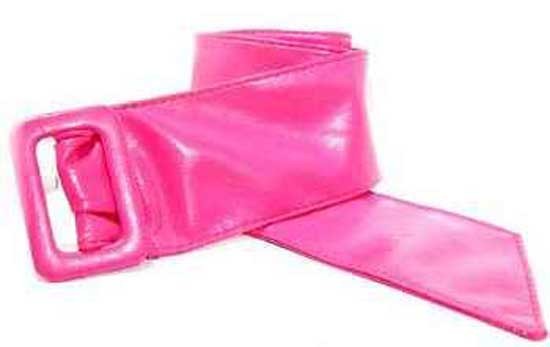 142 FUCHSIA OR HOT PINK VERY SOFT LEATHER BELT 4 WOMEN IN 3 SIZES TO ...