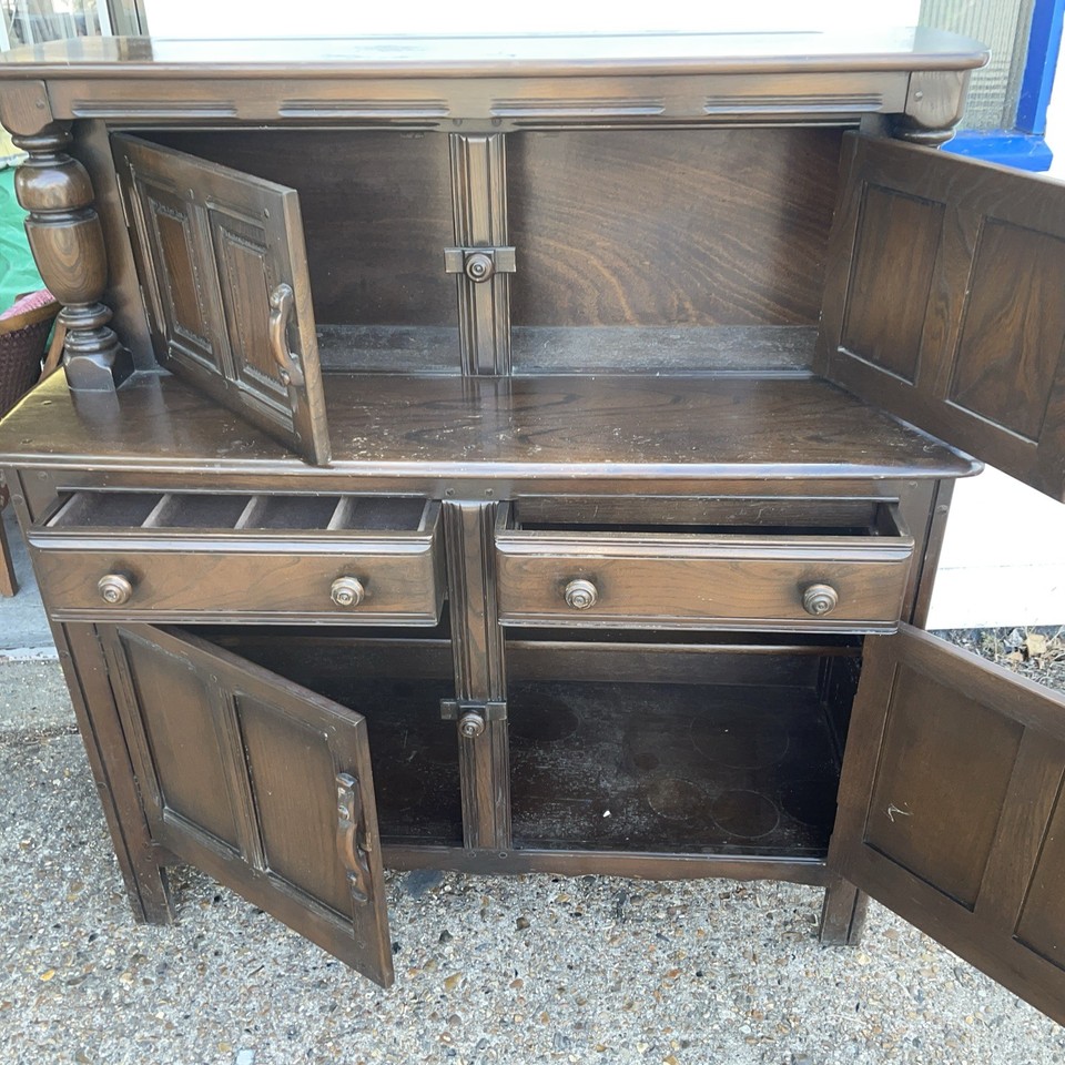 Original Ercol Old Colonial Buffet Sideboard 1960s Blue Label | eBay UK