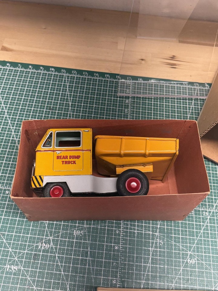 Vintage 1960s Japanese Nomura Friction Powered Dump Truck Toy W ...