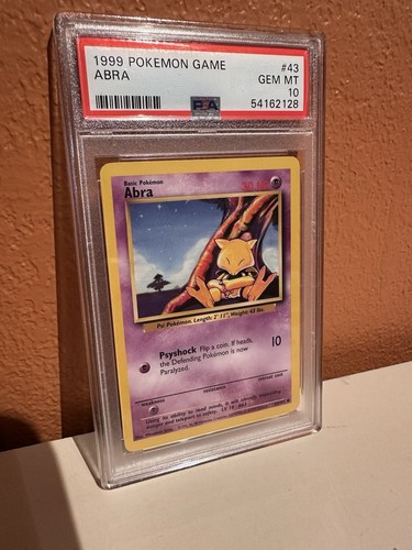 1999 Pokemon Game Abra #43 43/102 English Base Set Unlimited - PSA 10 ...