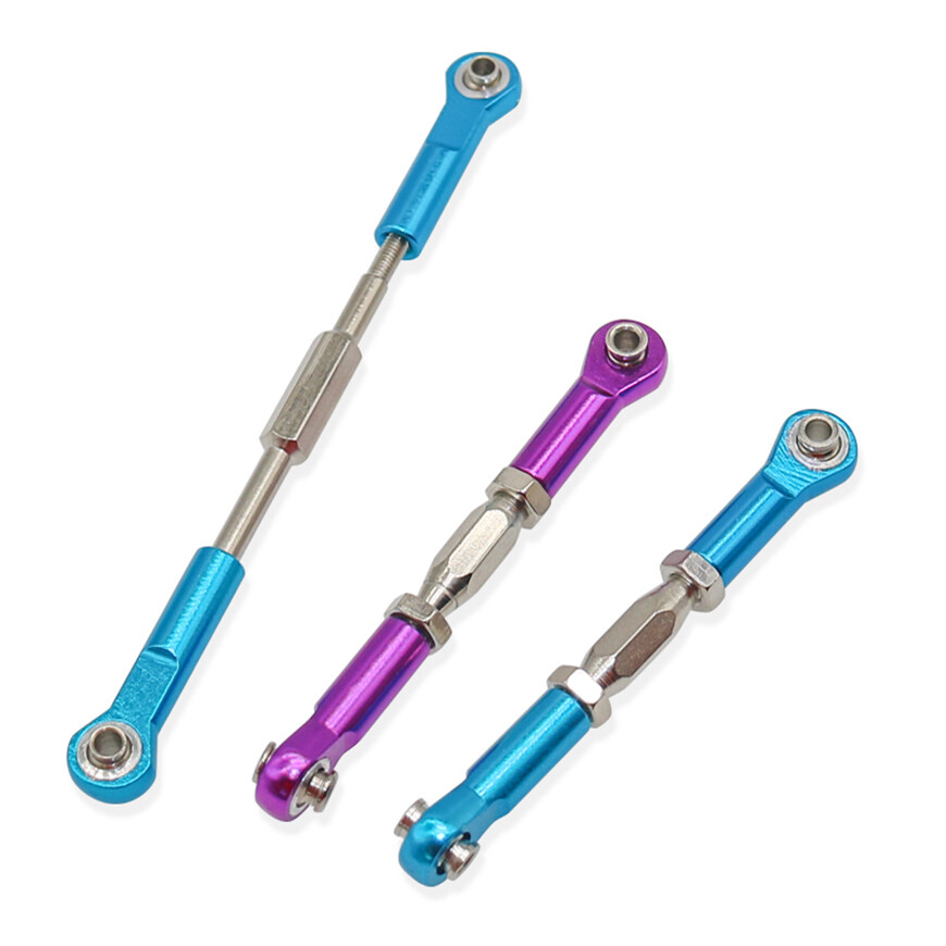 Aluminium Steering Turnbuckle Arms Adjustable Steering Link Rod 1:10 ...