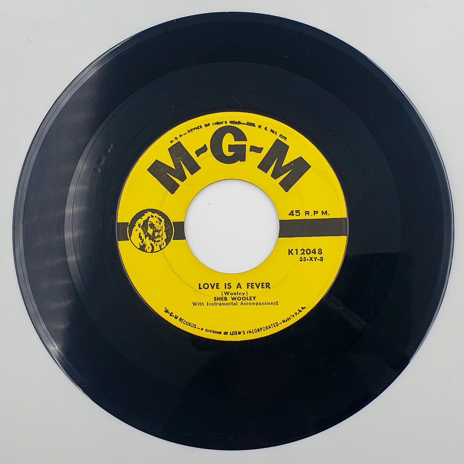 Sheb Wooley Listening For Your Footsteps 45 RPM Single Record MGM 1956 ...