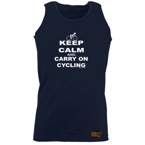 Cycling Rltw Keep Calm And Carry On Cyc Funny Gift Novelty Tank Top ...