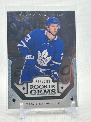 2018-19 Upper Deck Black Diamond - Rookie Gems Travis Dermott #RG-TD ...