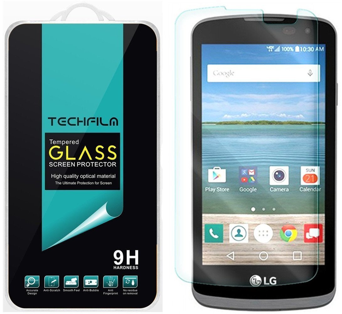 TechFilm Tempered Glass Screen Protector Saver Shield for LG Optimus ...