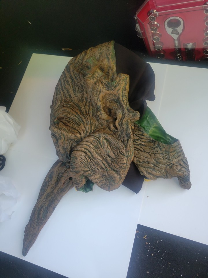Vintage Paper Magic Group Scary Tree Goblin Troll Mask 1998 Long Nose ...