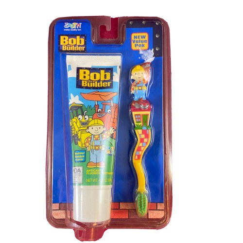 Vintage 2002 Bob the Builder Toothbrush and Toothpaste Set | eBay
