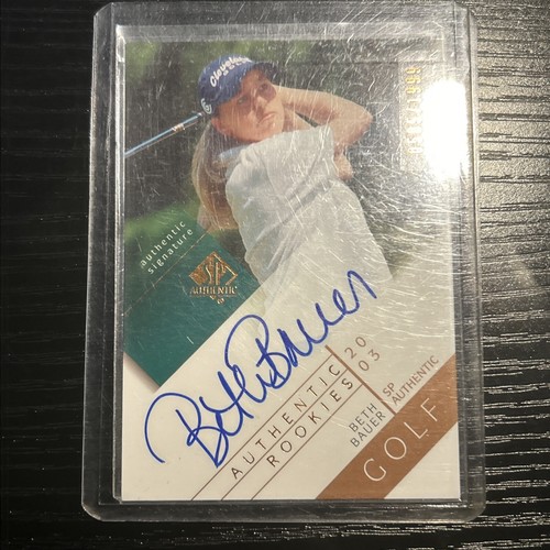 2003 SP Authentic - Authentic Rookies Signatures Beth Bauer #128 /1999 ...