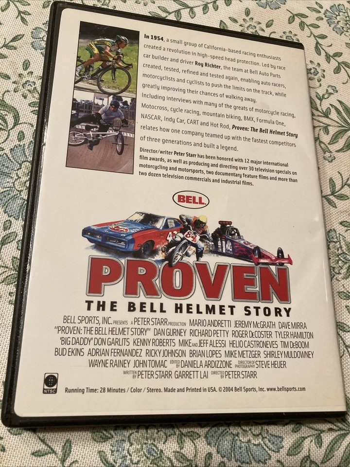 Proven: The Bell Helmet Story DVD short documentary auto bike racing ...