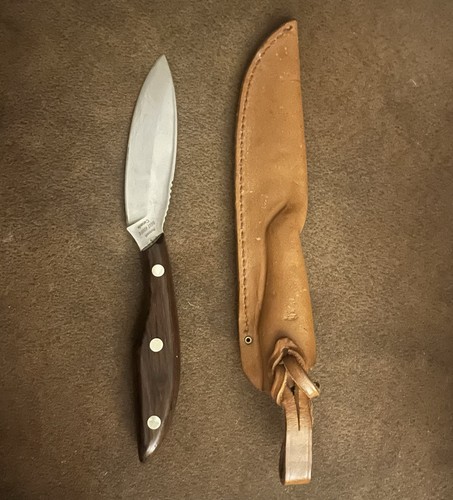 Grohmann Russell Belt Knife Canada Fixed Blade Rd-1958 Design w/Sheath ...