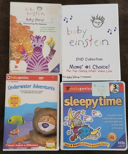 baby einstein & baby genius DVD/CD Collection Lot | eBay