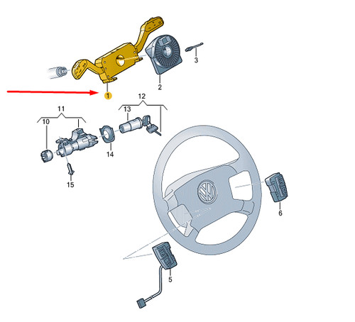 NEW VW TRANSPORTER T5 CRUISE SYSTEM RETROFIT KIT LHD 7E0998527D 7E0-998 ...
