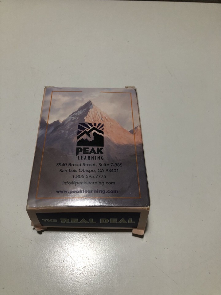 PEAK Learning The Real Deal Cards - Effective Communication Tool for ...