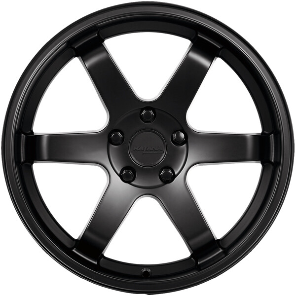 (Set of 4) Katana Racing KR08 18x8 5x4.5" +40mm Matte Black Wheels Rims ...