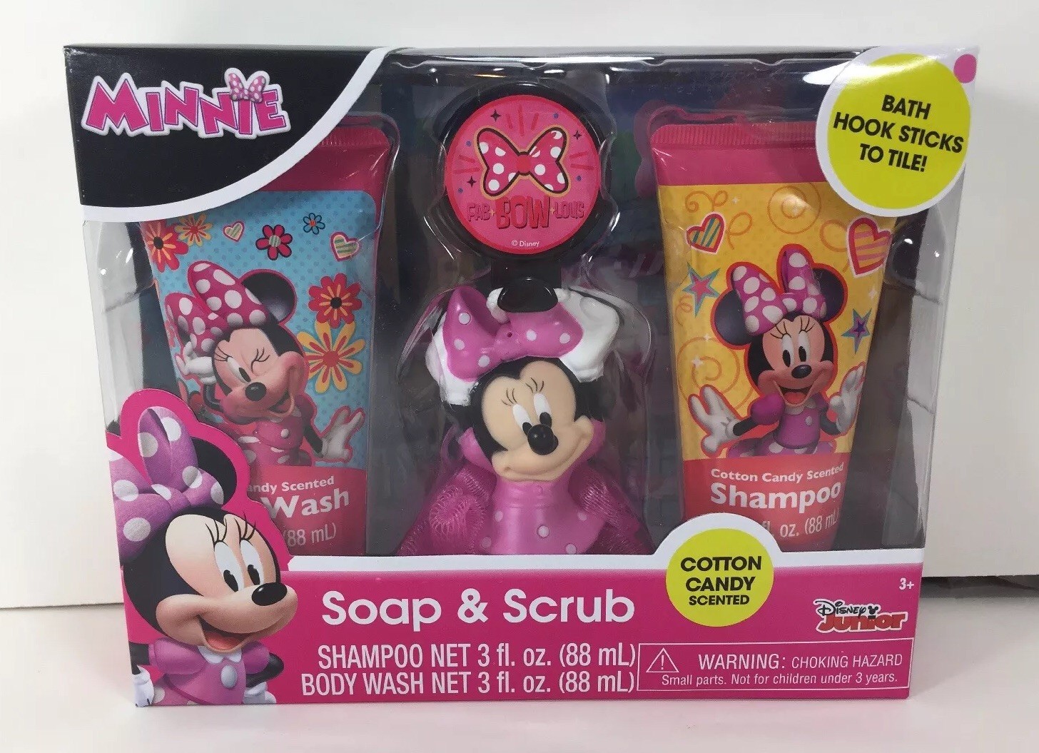 Disney MINNIE MOUSE Soap & Scrub KIDS GIFT SET Body Wash Bath Pouf and ...