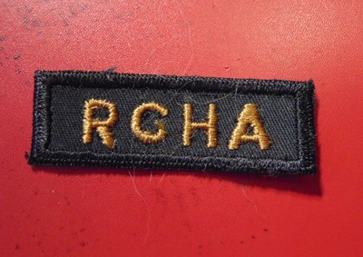 CANADA RCHA Royal Canadian Horse Artillery shoulder title badge | eBay