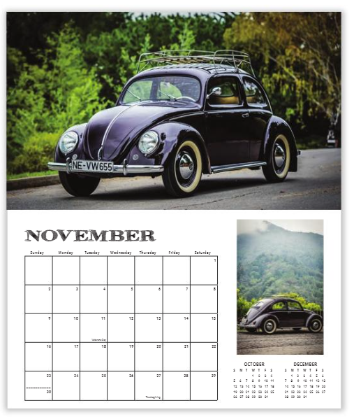 SALE 2025 SLUG BUGS DELUXE WALL CALENDAR volkswagen beetle bus bug vw ...