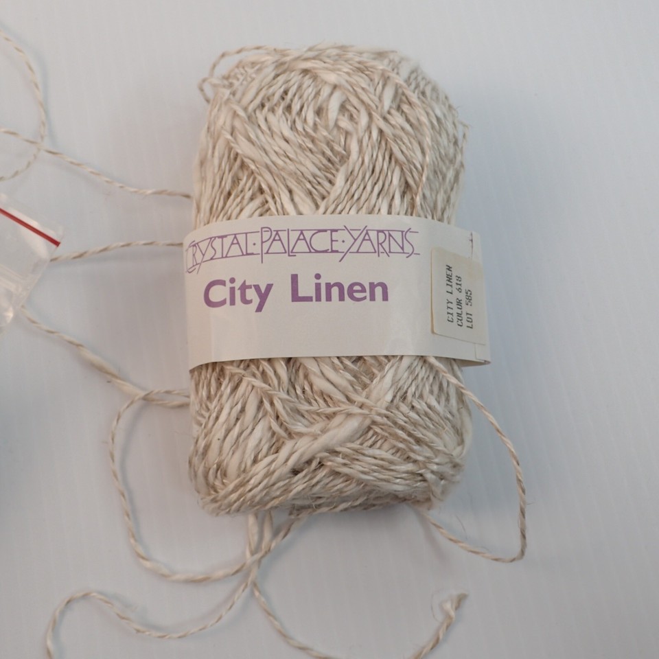 Crystal Palace Yarns City Linen 618 X 6 Full Skeins Cotton/Rayon/Linen ...