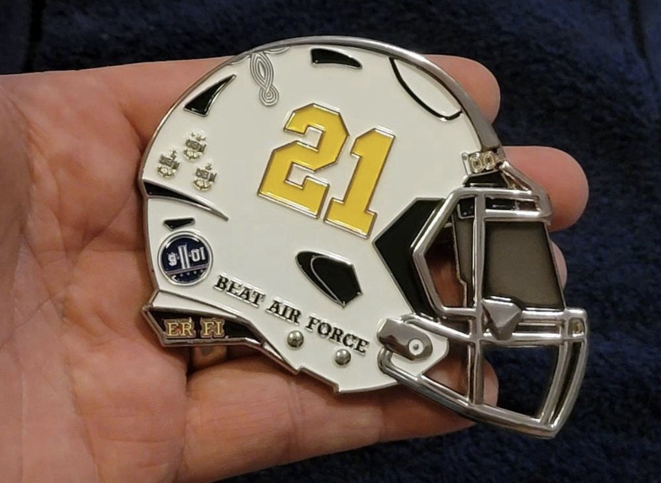 2021 Naval Academy Tribute Challenge Coin Football Helmet | eBay