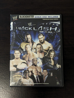 WWE Backlash 2007 DVD with Blockbuster Exclusive Bonus Disc Raw ...