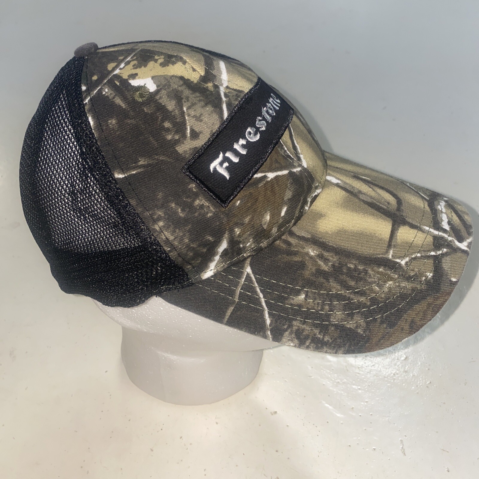 Firestone Camouflage Trucker Cap hat Black mesh Adjus… - Gem