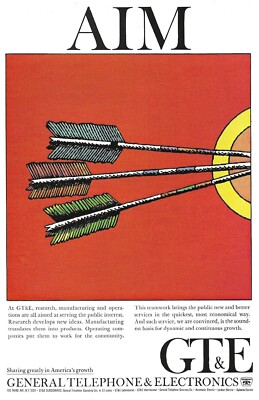 1965 GTE General Telephone And Electronics Vintage Print Ad Ephemera ...