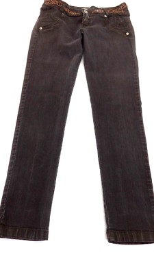 CHNT JEANS WOMENS BROWN WASH LOW RISE SKINNY JEANS SIZE 12 | eBay