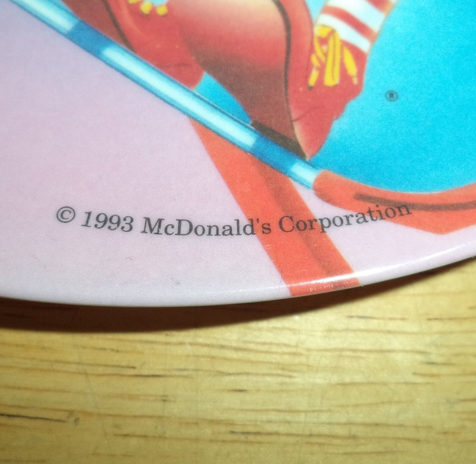1993 & 1998 McDonald's Plastic Plate Lot of 6 Vintage 1990s 90s Ronald ...