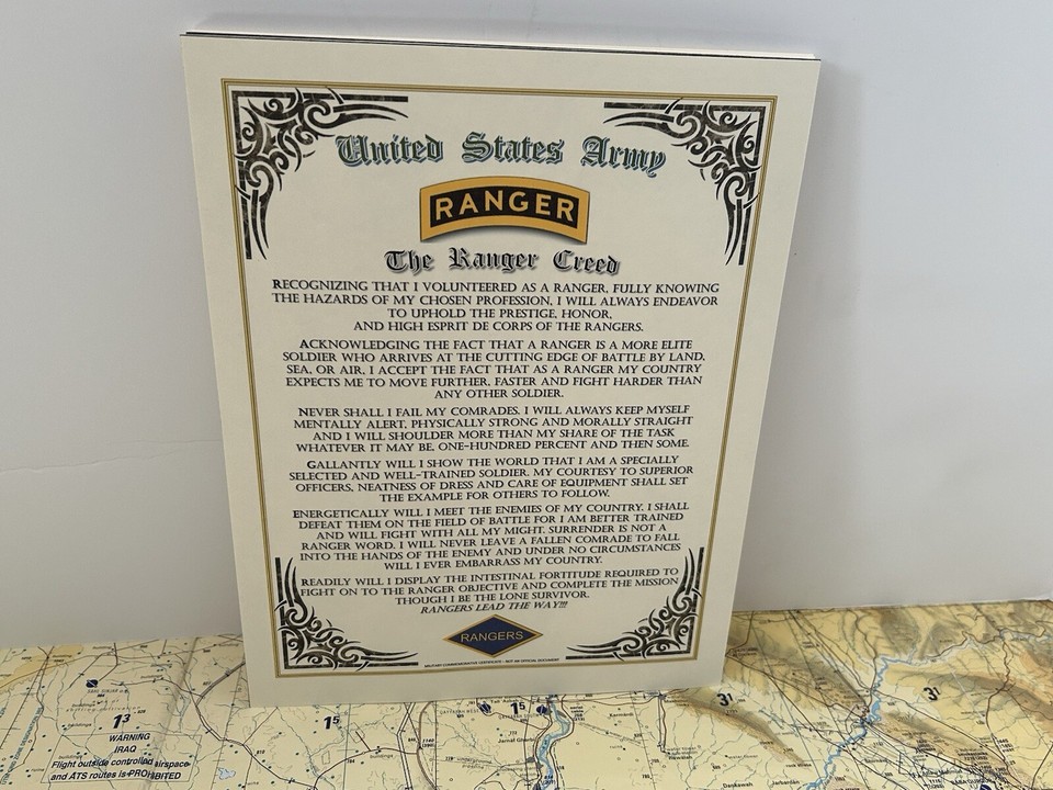 THE RANGER CREED PRINT / U.S. Army ~ Rangers Lead The Way!!! | eBay