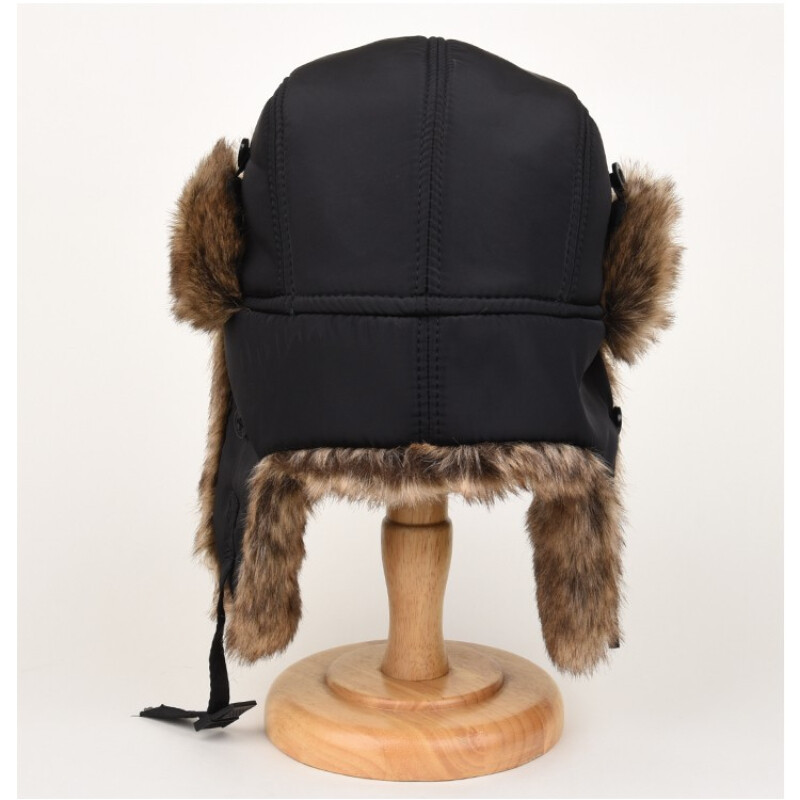 Men Aviator Trapper Hat Warm Cap Faux Fur Ski Ushanka Beanie Ear Flaps ...