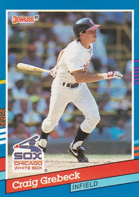 1991 Donruss #378 Craig Grebeck Chicago White Sox + (Yes 3 Free Mystery ...