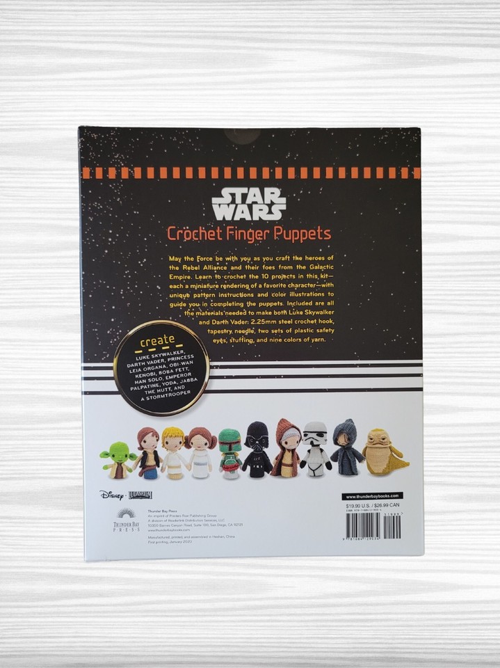 Star Wars Crochet Finger Puppets Luke Skywalker Darth Vader ...