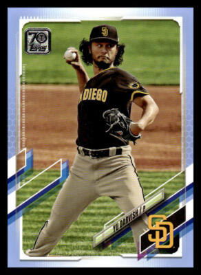 2021 Topps Yu Darvish Father's Day Blue #'d /50 357 San Diego Padres | eBay