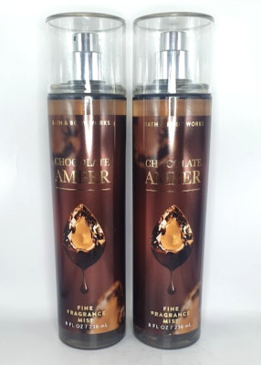BATH AND BODY WORKS CHOCOLATE AMBER BODY MIST 8 FL OZ EACH (2) | eBay