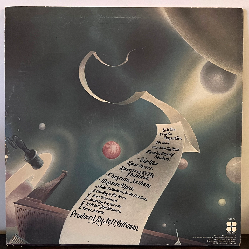 KANSAS - Leftoverture (1976) - 12" Vinyl Record LP - VG+ | eBay