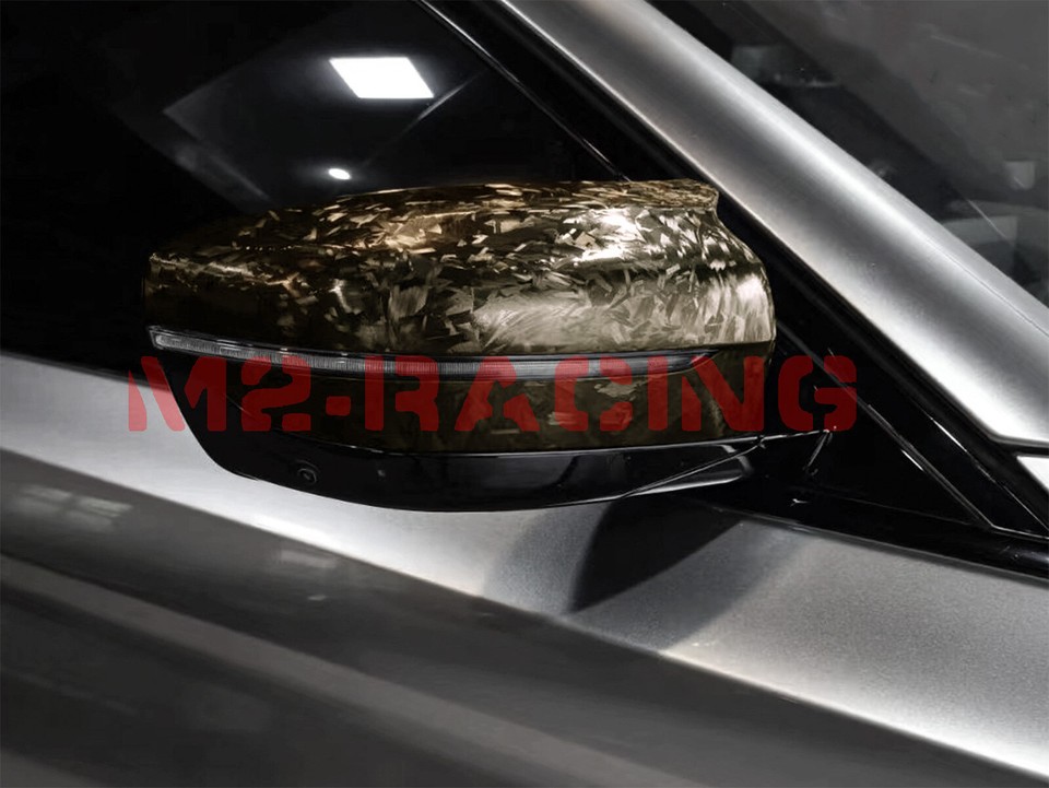24K Chopped Forged Carbon Fiber Titanium Black Vinyl Wrap Sticker Decal ...
