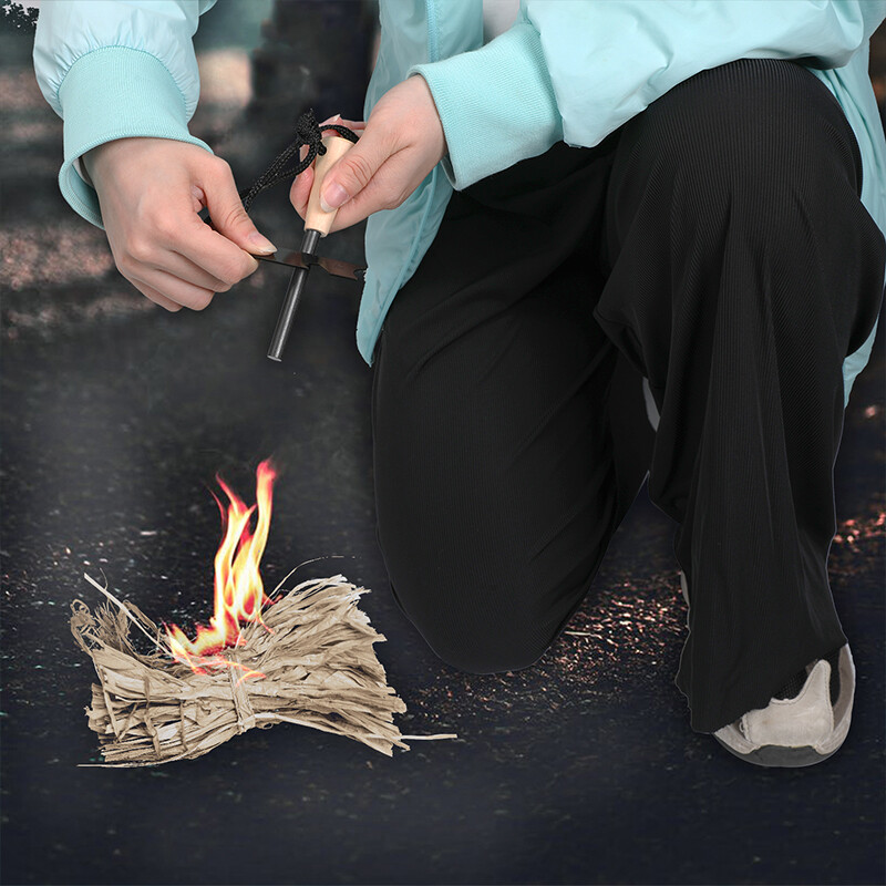 10X Fire Starter Flint & Steel Striker Bushcraft, Emergency Waterproof ...