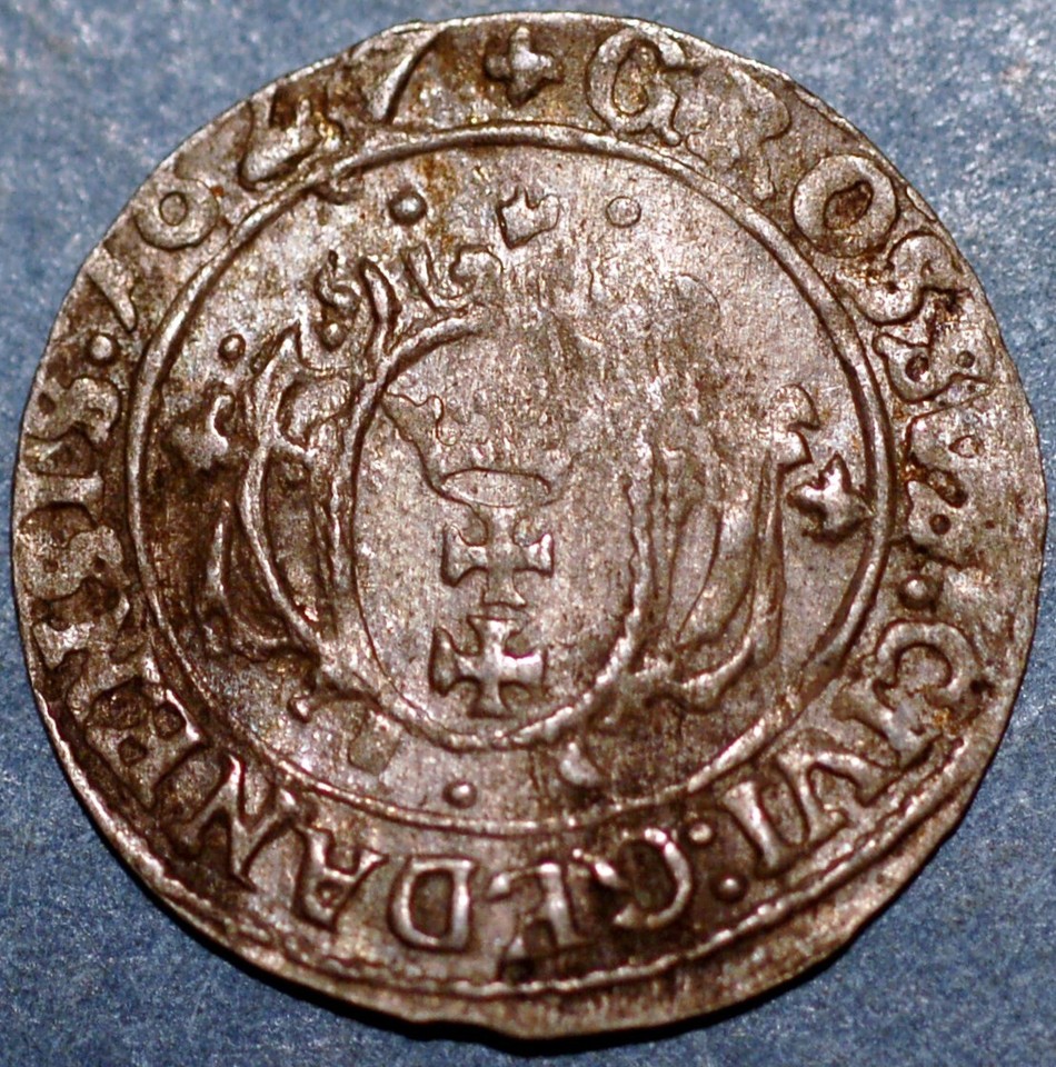 Poland-Lithuanian Gdansk Sigismunf III Gross 1627 silver (7064) | eBay
