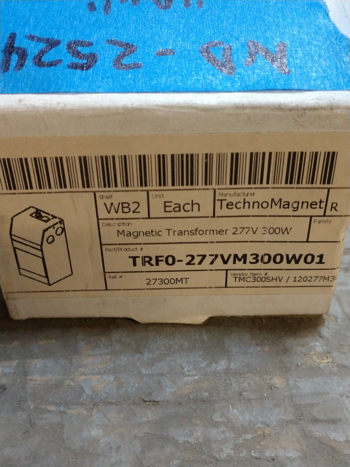 NEW 300W Lighting Transformer 1 Single Phase 277v-12v 3R Wall Mount "AK ...