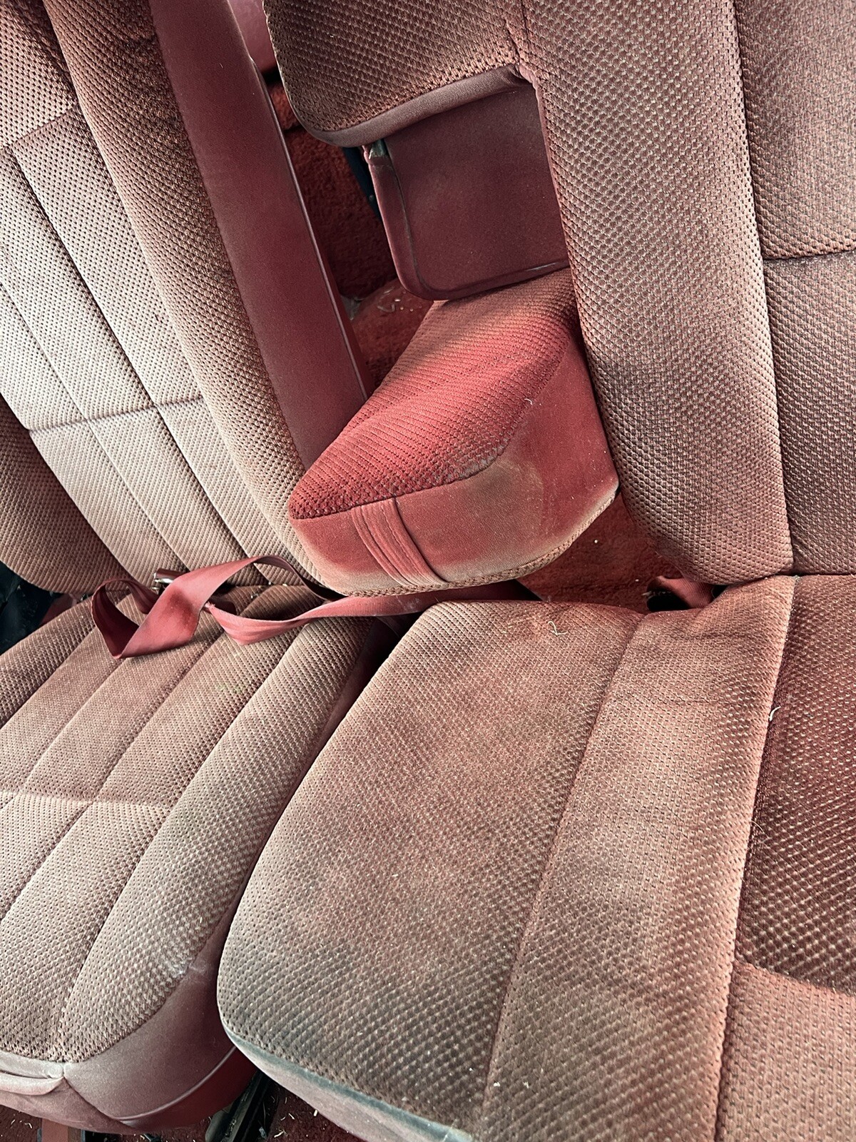 1983-1988 Ford Ranger Extend Cab Split Bench Seat And Console Red ...