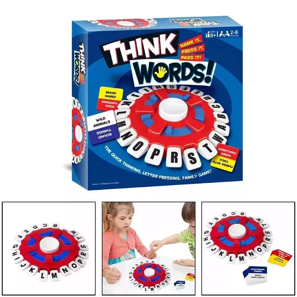 NEW Think Words Tapple Word Game The Quick Thinking Letter Pressing ...