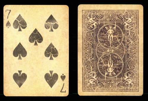 1 x playing card by Ellusionist Series 1800 - 7 of Spades ZT 36 | eBay