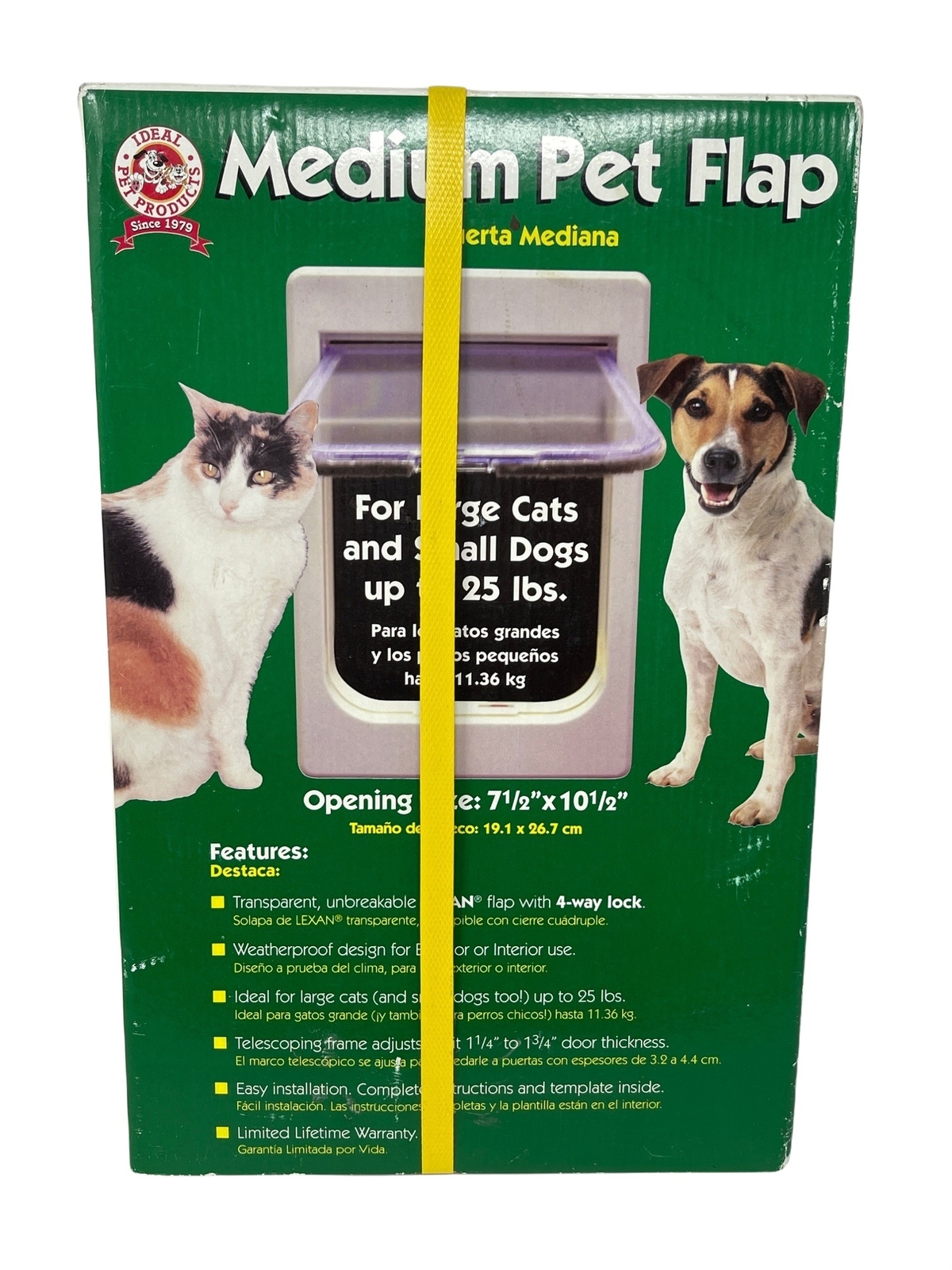 New Ideal Pet Products Medium Pet Flap Doggie Door Pet Door Cat | eBay