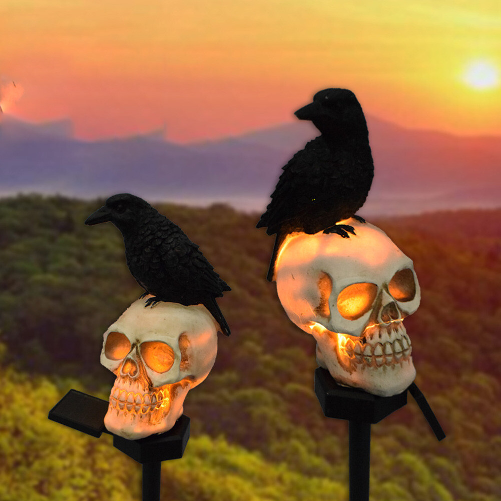 Scary Solar Powered Yard Light