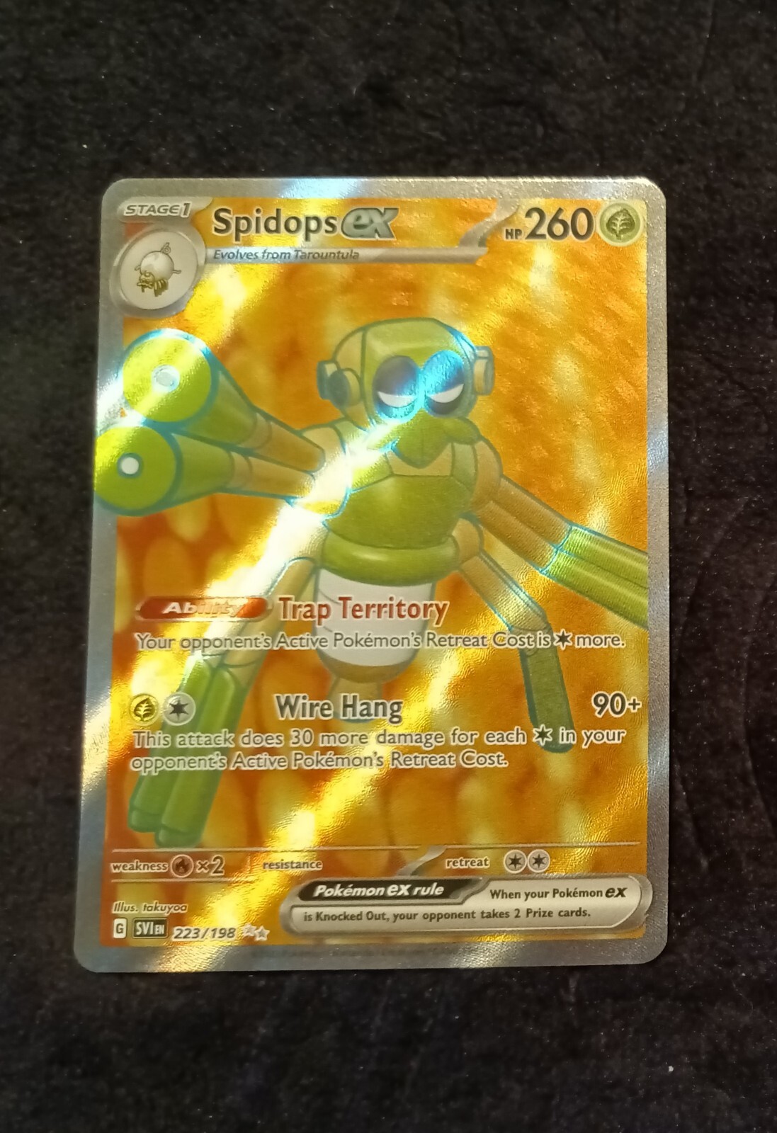 POKEMON SCARLET & VIOLET TCG - Spidops EX 223/198 : Full Art : Holo ...