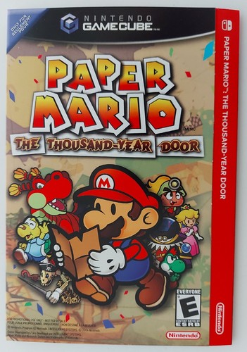Paper Mario The Thousand Year Door Promo Cardboard Slipcover Canada ...