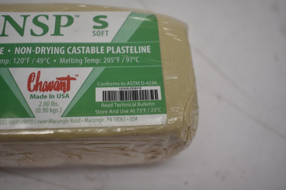 Chavant NSP Soft 2lb Sculpting Clay Beige Sulfur Free Castable ...